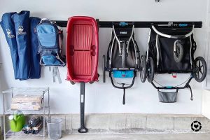 9 Ways To Store Kids' Strollers In Small Spaces | GoDownsize