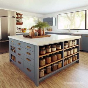 18 Kitchen Islands With TONS Of Storage (Space Optimized) | GoDownsize
