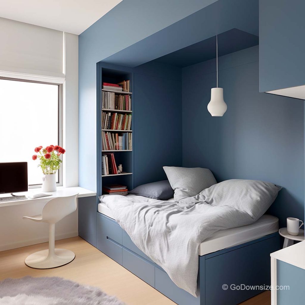 Blue Bedrooms: 20 Stylish Ideas for Small Spaces | GoDownsize