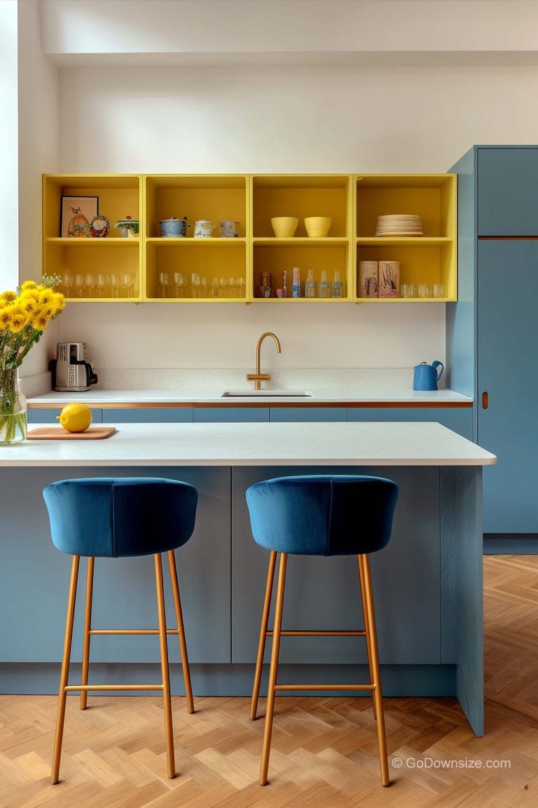 21 Blue Kitchen Design Ideas for Small Spaces | GoDownsize