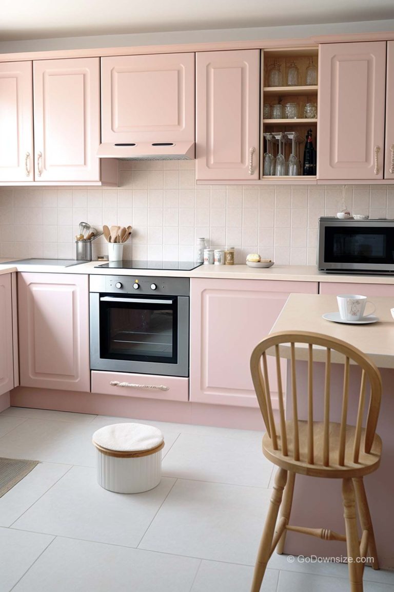 20 Dusty Rose Kitchen Designs (Small Spaces) | GoDownsize