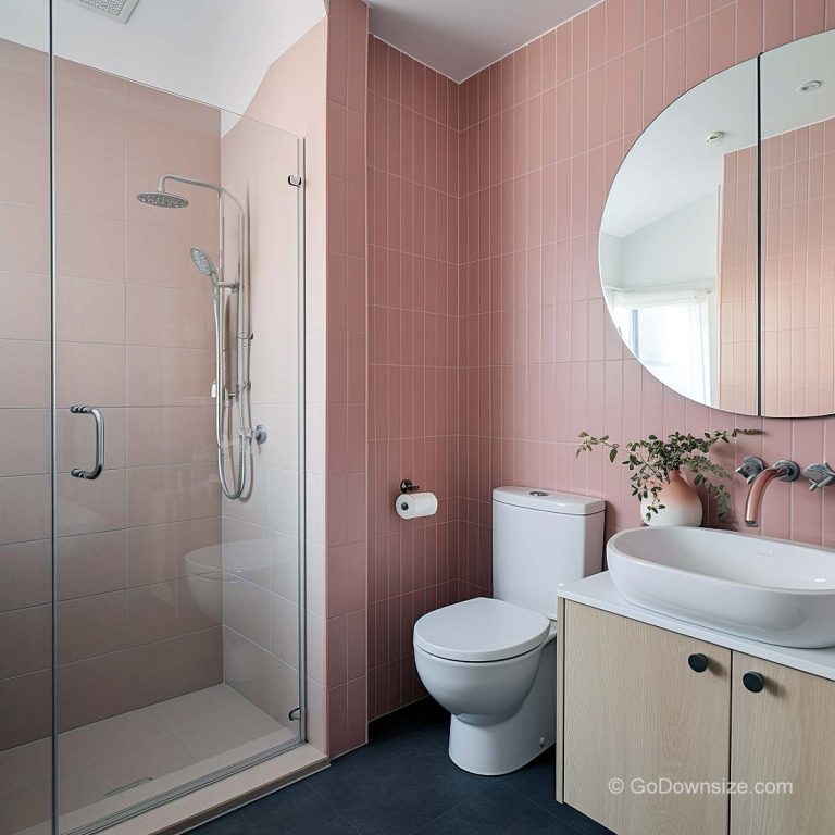 Dusty Rose Bathrooms: 23 Ideas for Small Spaces | GoDownsize