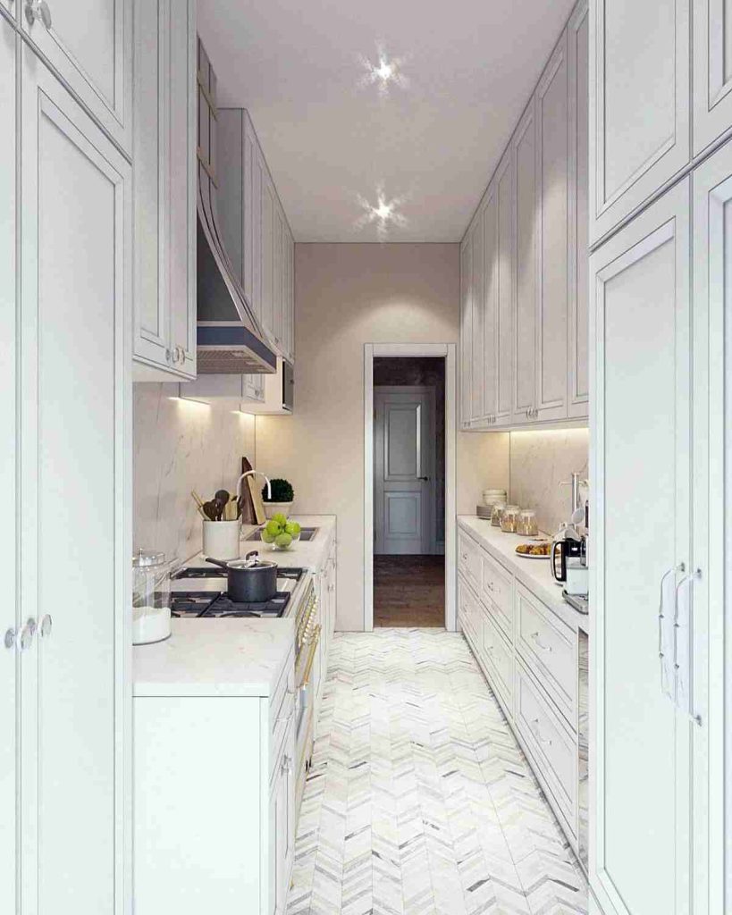 14 Small Galley Kitchens That Work Really Well | GoDownsize