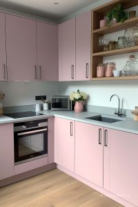 20 Dusty Rose Kitchen Designs (Small Spaces) | GoDownsize