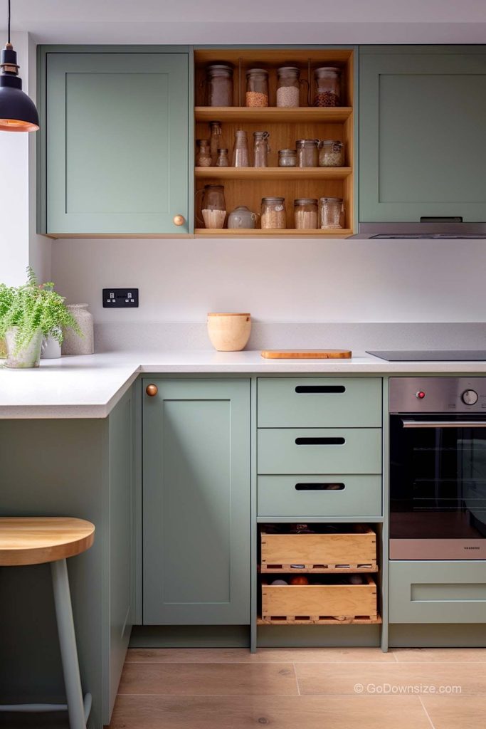 22 Green Kitchen Designs For Small Spaces | GoDownsize