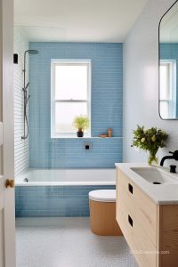 Blue Bathrooms: 26 Stylish Ideas for Small Spaces | GoDownsize