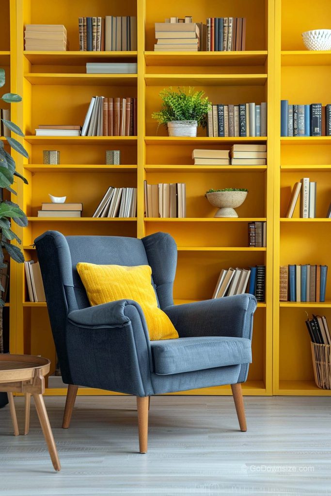 27 Painted Bookshelves That Look Amazing (Colorful) | GoDownsize