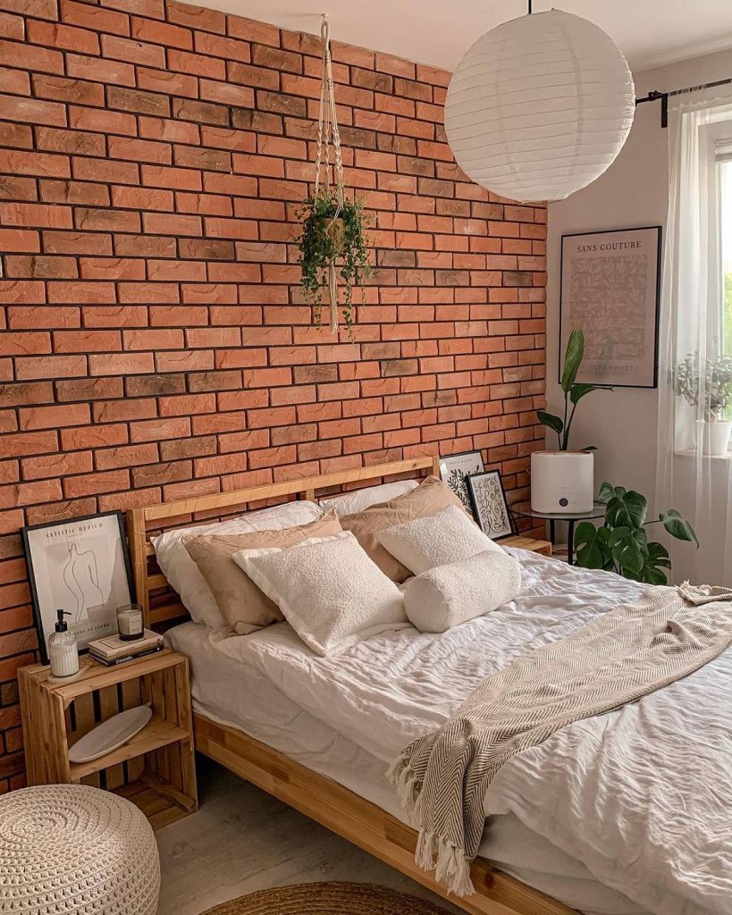 21 Bedrooms With Exposed Brick Walls That Look Great | GoDownsize