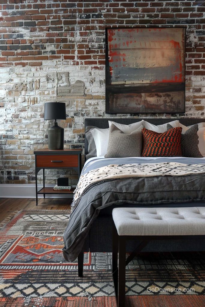21 Bedrooms With Exposed Brick Walls That Look Great | GoDownsize