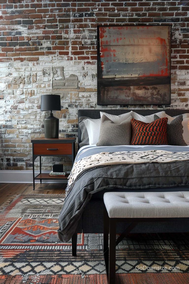 21 Bedrooms With Exposed Brick Walls That Look Great | GoDownsize