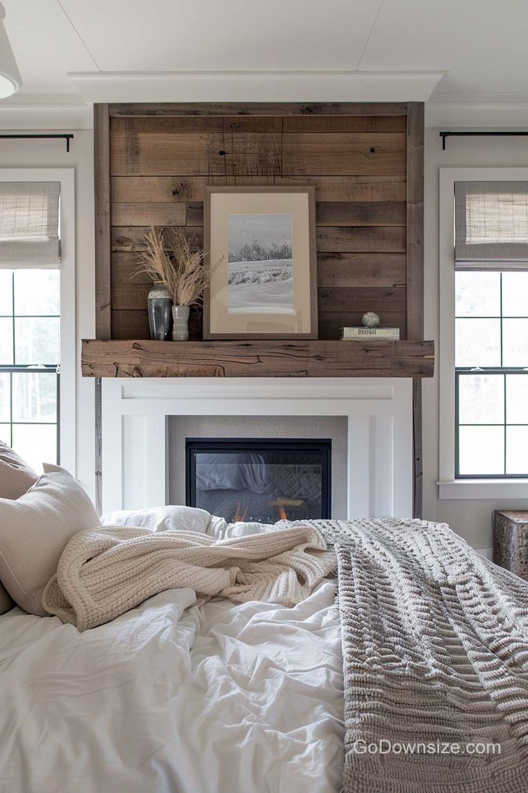 19 Bedrooms With Electric Fireplaces That Look Great | GoDownsize