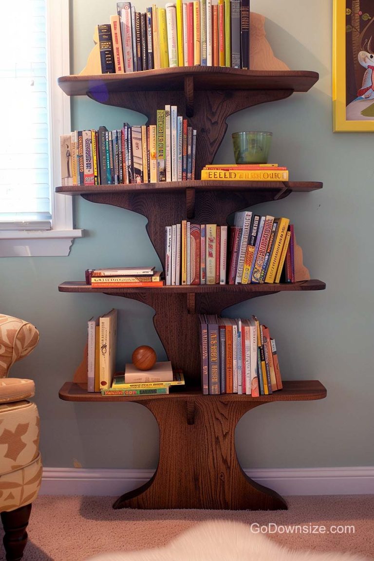 23 Bookshelves Shaped Like Trees (Creative Solutions) | GoDownsize