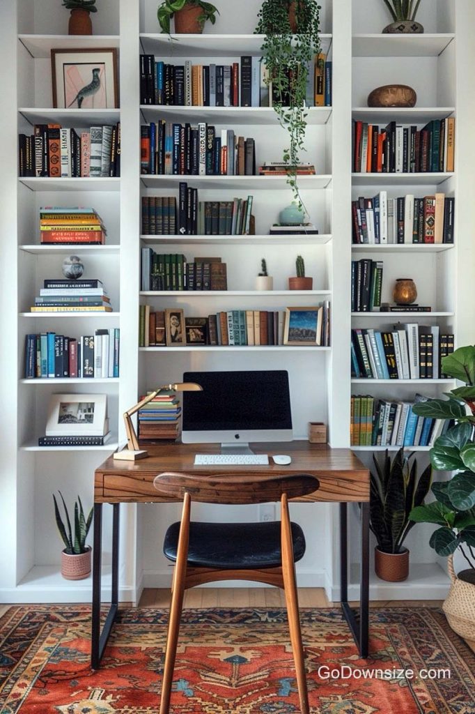 30 Bookshelves With Plants That Look Amazing | GoDownsize